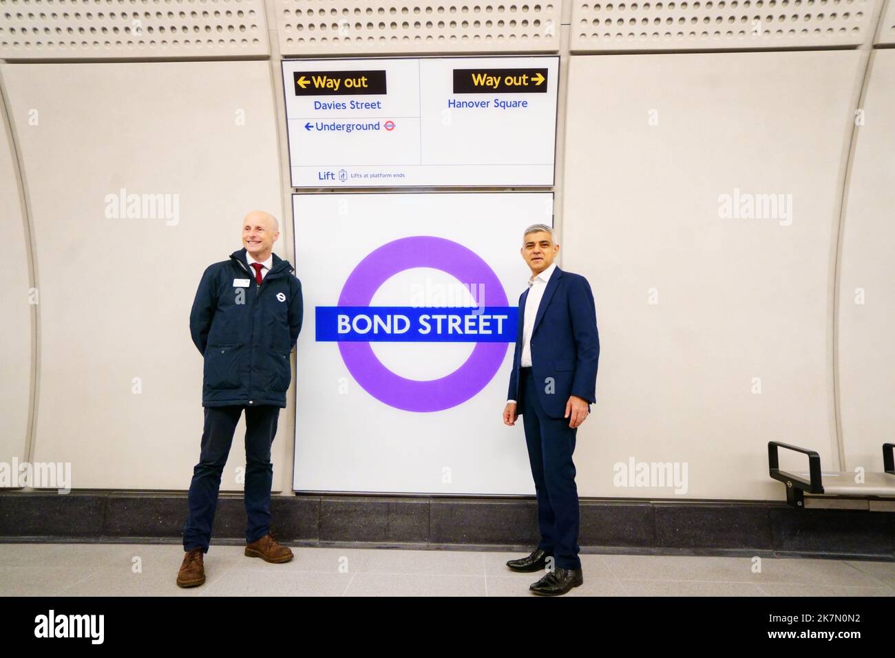 London Mayor Sadiq Khan (right) and TFL Commissioner Andy Byford during ...