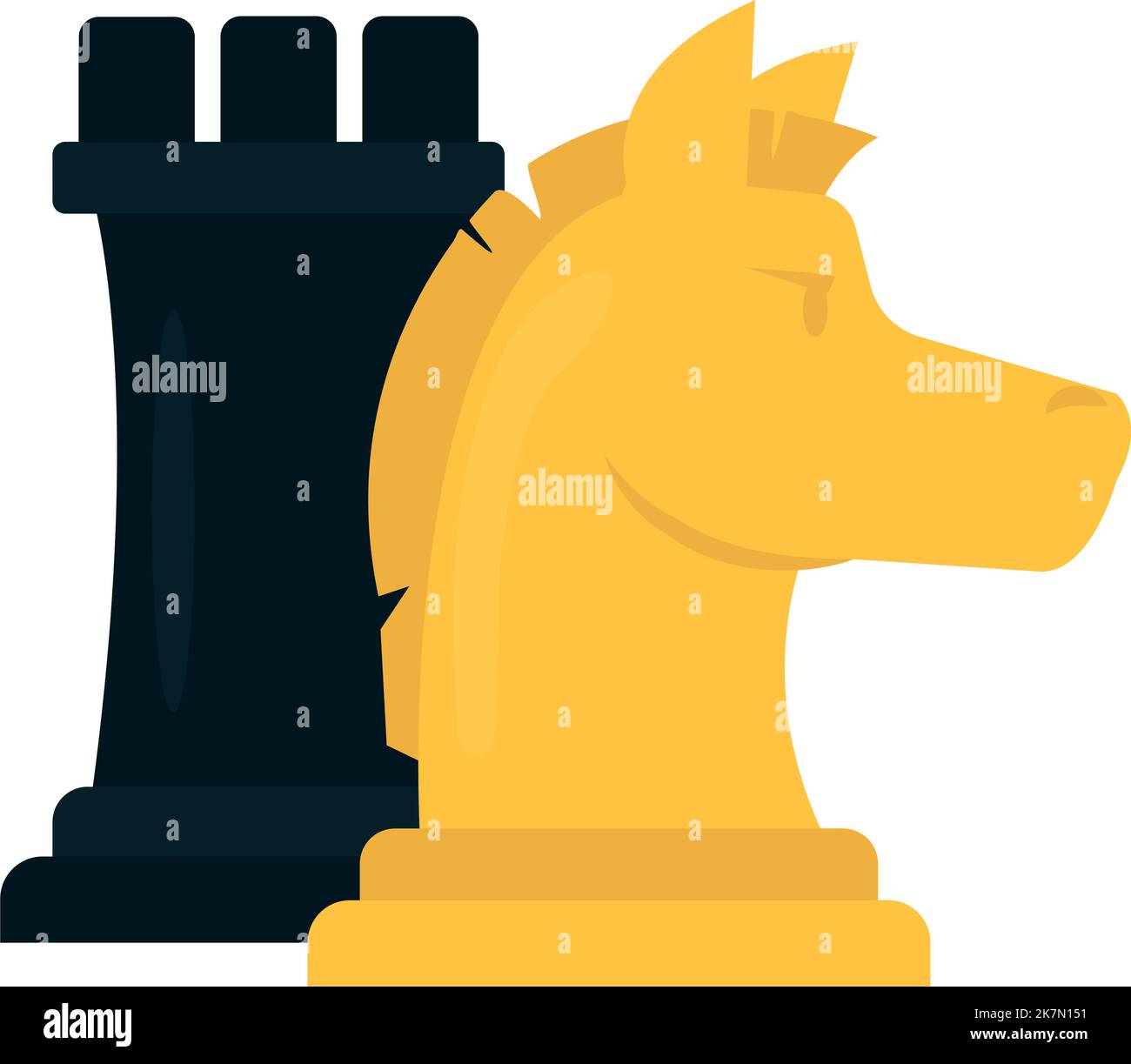 knight and rook icon Stock Vector Image & Art - Alamy