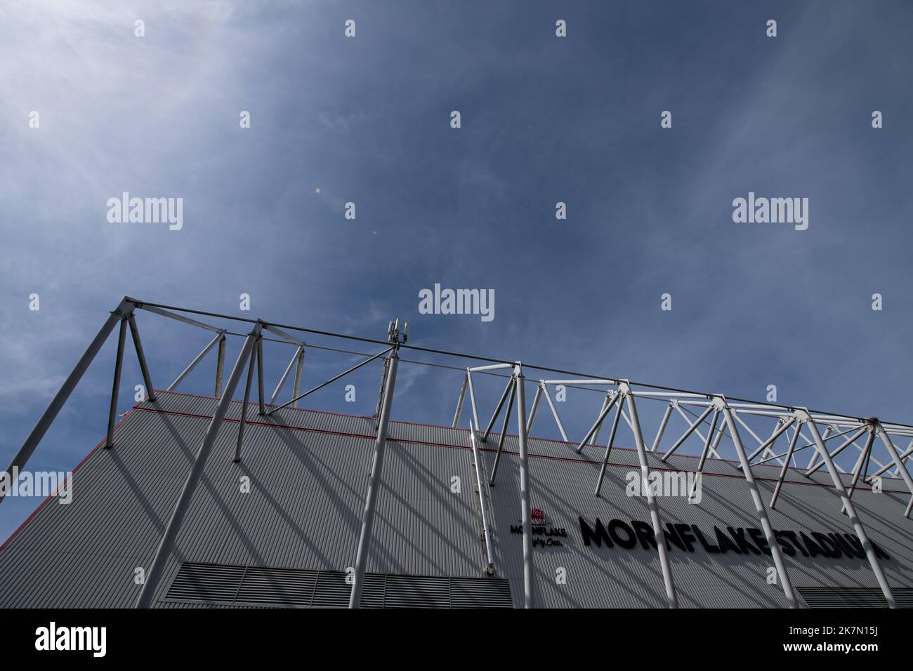 Crewe Alexandra FC. The Mornflake Stadium Stock Photo - Alamy
