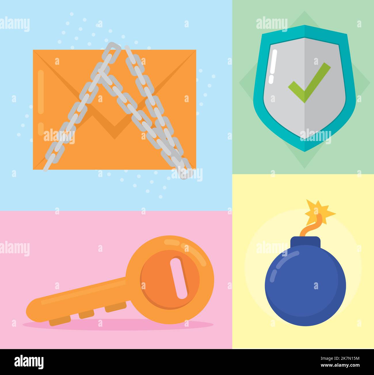 cybersecurity icon collection Stock Vector Image & Art - Alamy