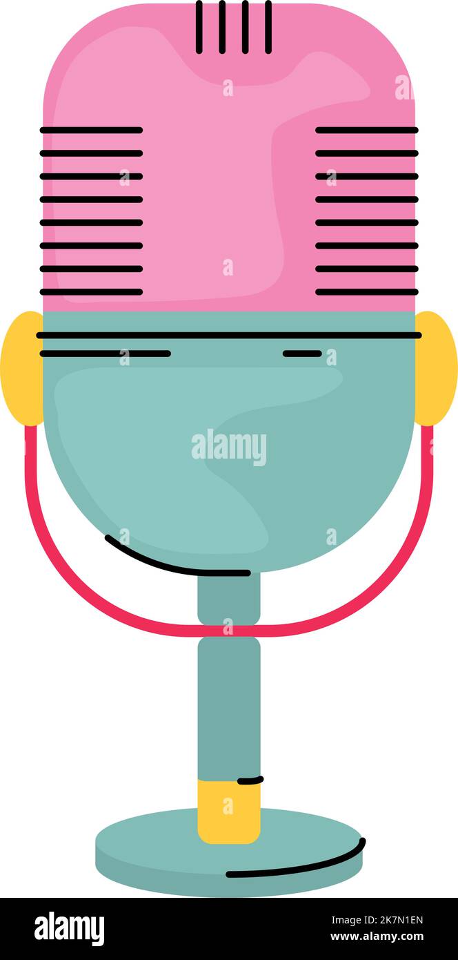 retro microphone icon Stock Vector Image & Art - Alamy