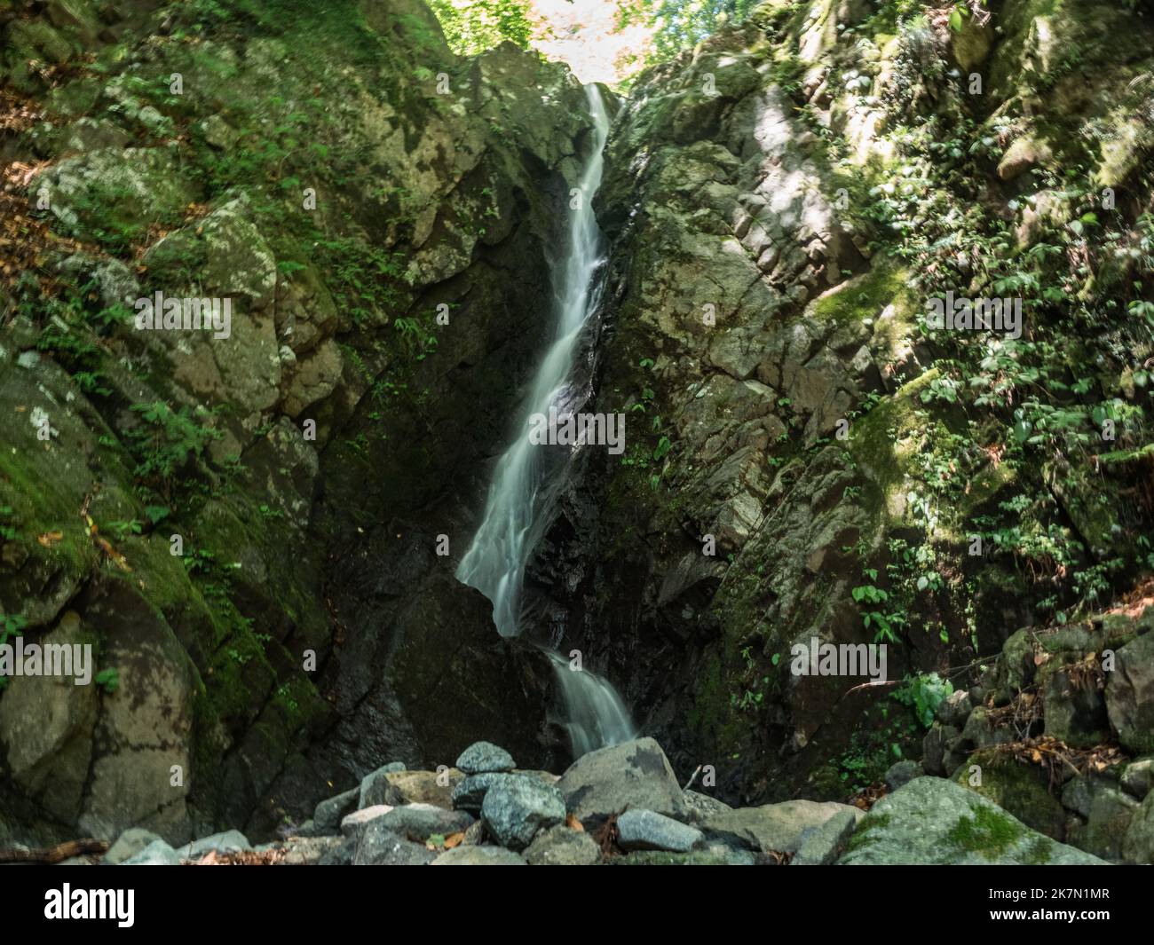 A scenic view of Niju Falls, near Oyama Afuri Shrine, Isehara, Japan ...
