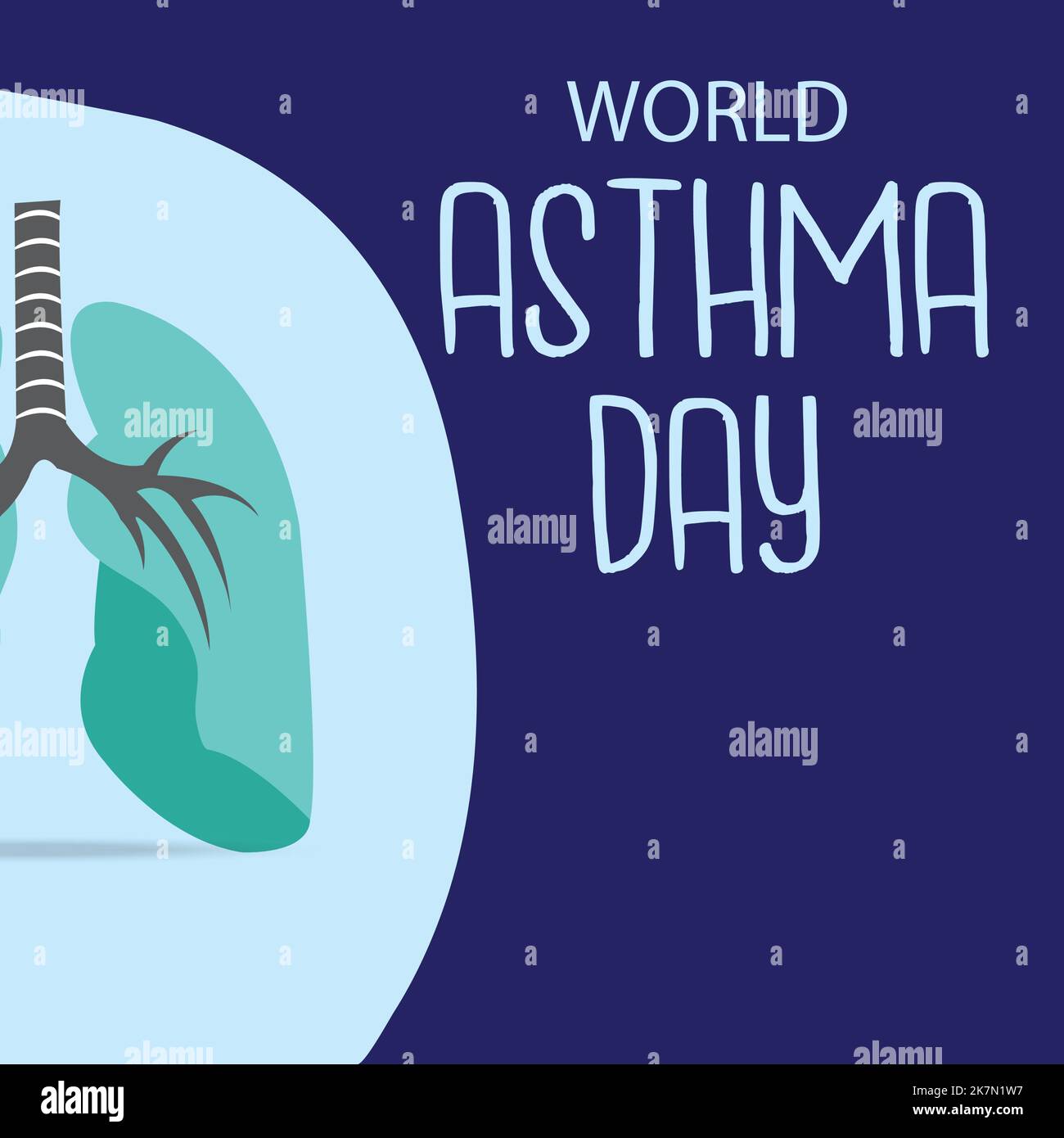 An illustration of an abstract background for the World Asthma Day ...