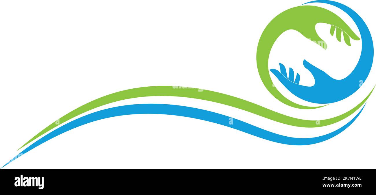 Hands, wellness, physiotherapy, naturopath, logo, background Stock ...