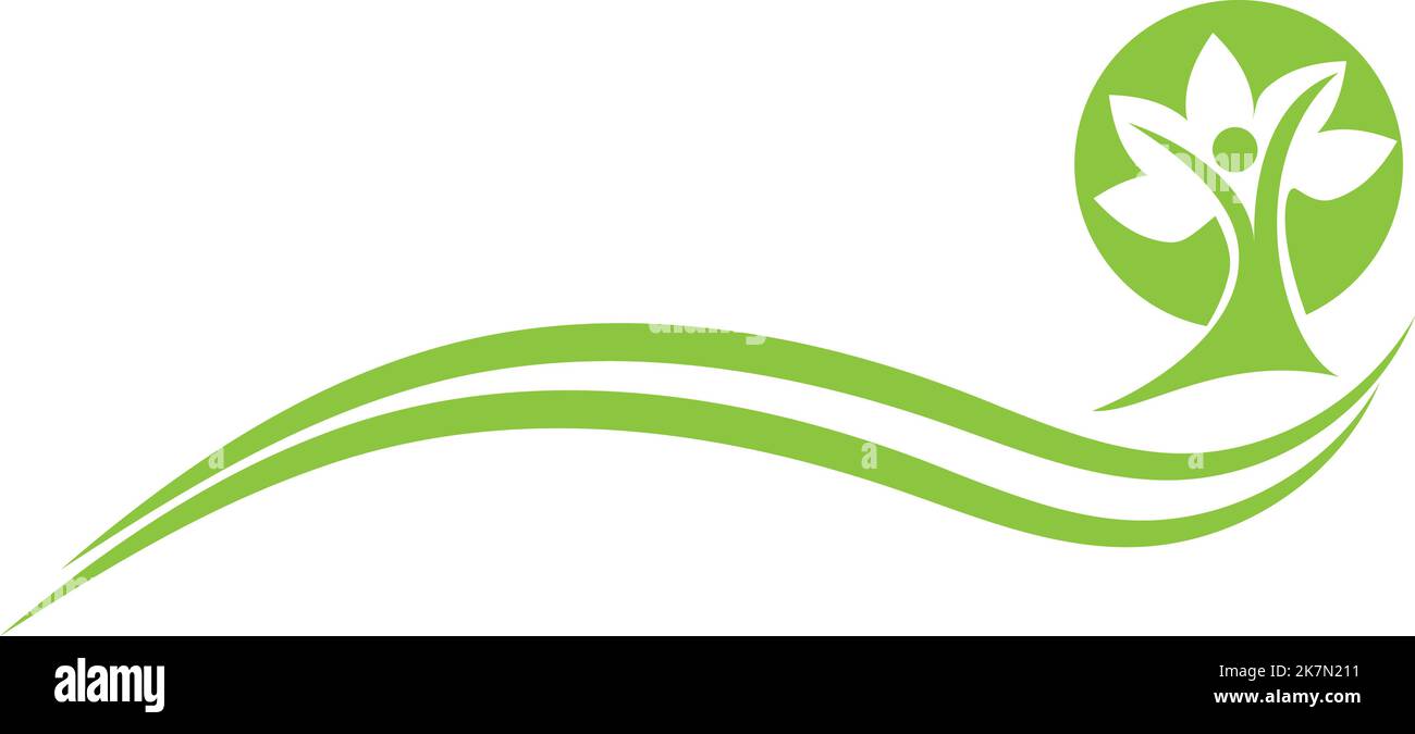Human, leaves, tree, naturopath, gardener, logo, background Stock ...