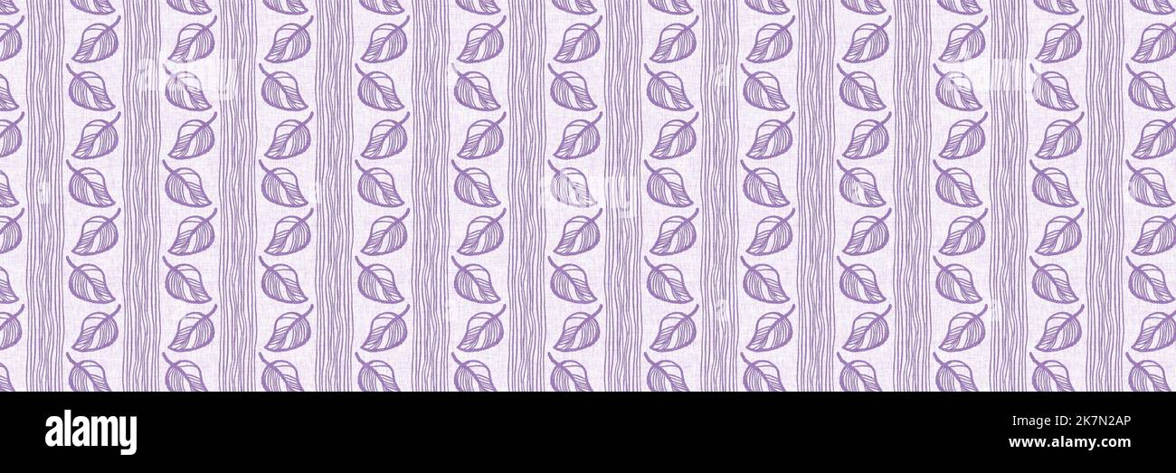 Gender neutral foliage leaf seamless raster border. Simple whimsical 2 ...