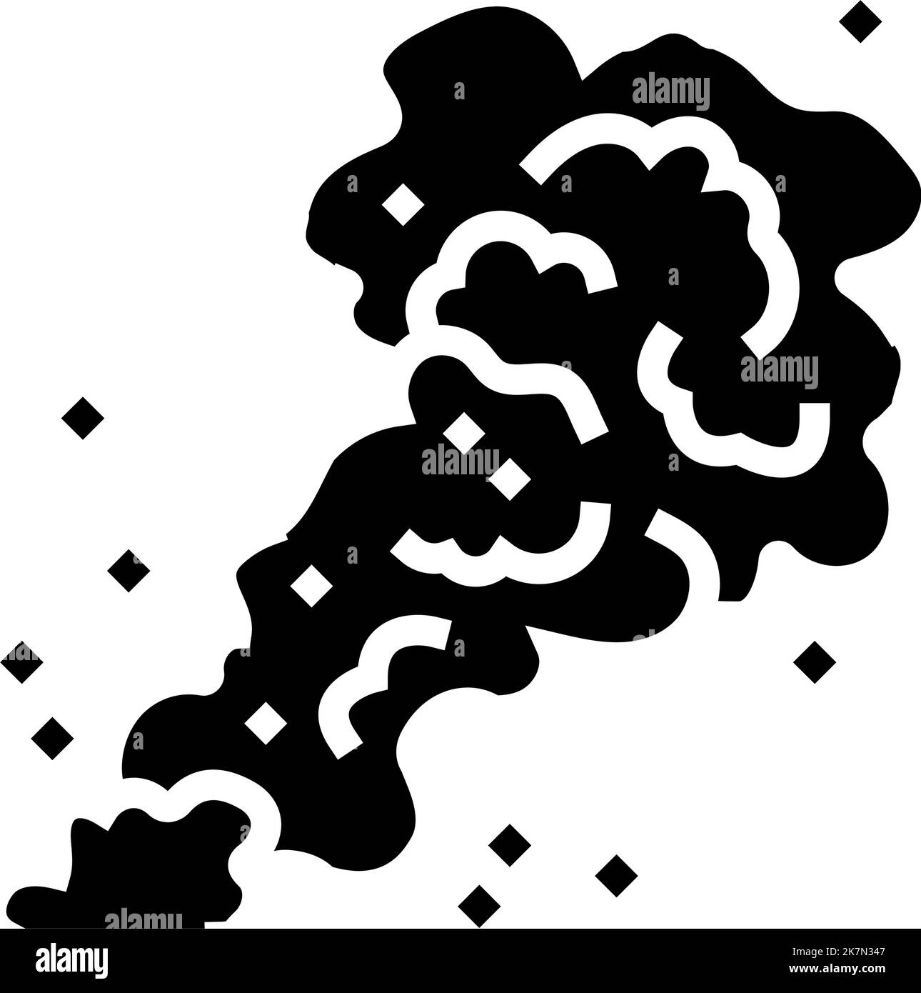 smoke fire glyph icon vector illustration Stock Vector Image & Art - Alamy
