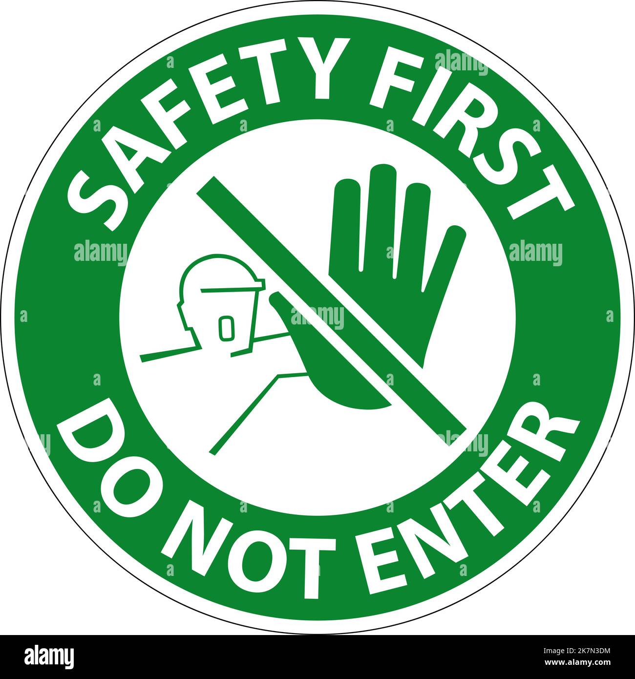 Safety First Do Not Enter Authorized Personnel Only Sign Stock Vector ...