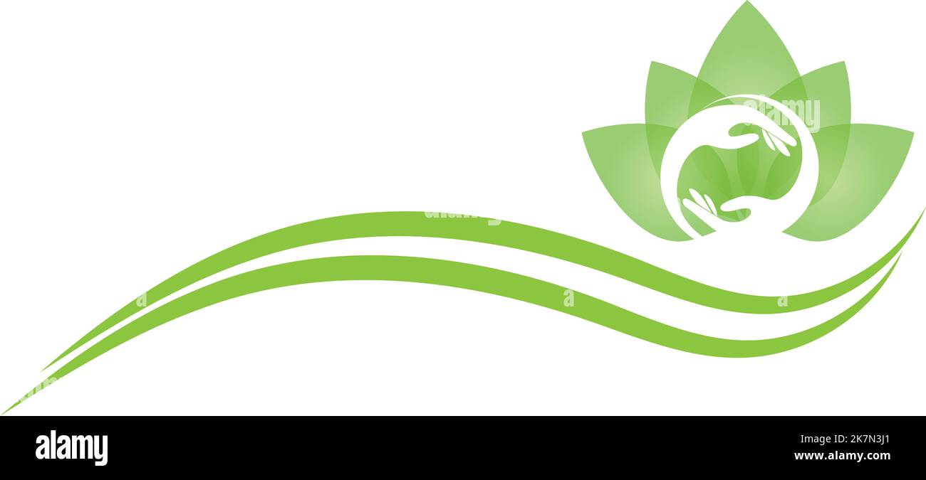 Hands, wellness, physiotherapy, naturopath, logo, background Stock ...