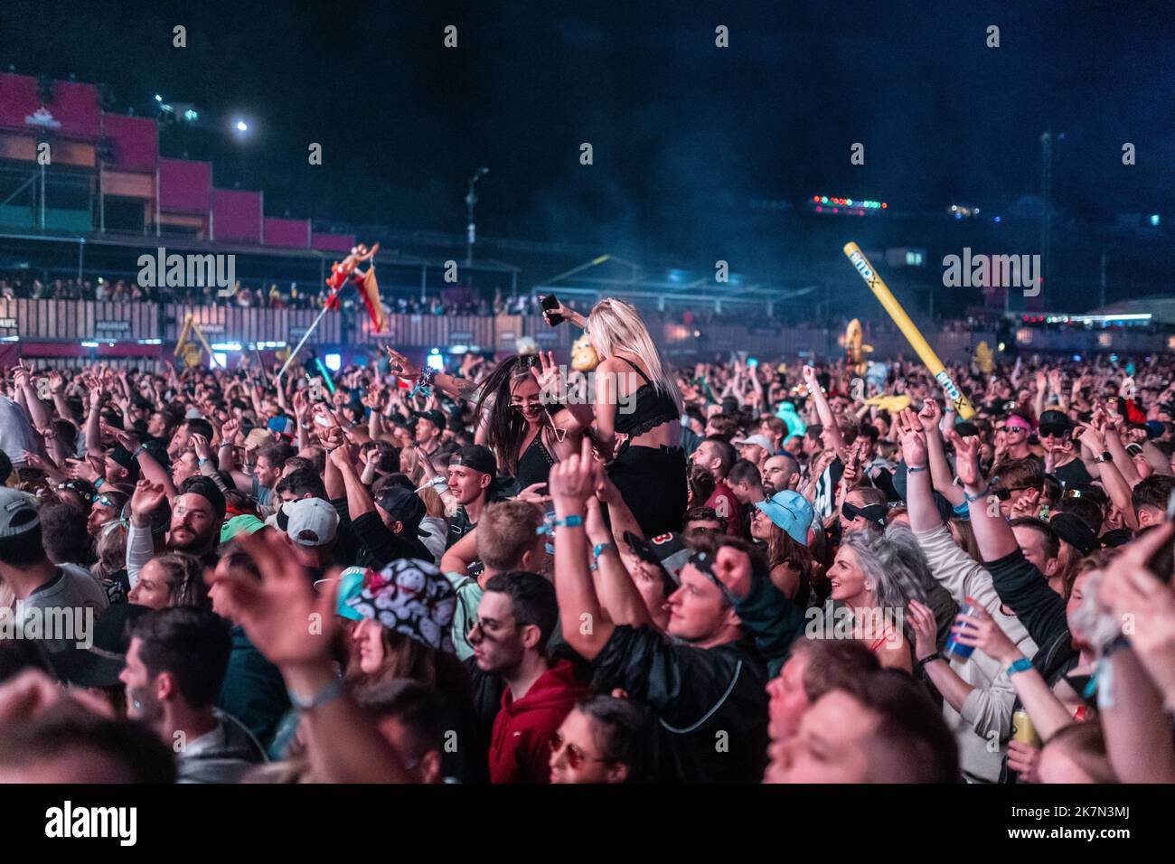 A huge crowd at indoor & outdoor "Electric Love Festival" 2022 in ...