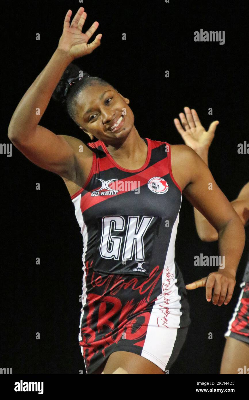 Shaquanda GREENE-NOEL of Trinidad & Tobago in the women's netball ...