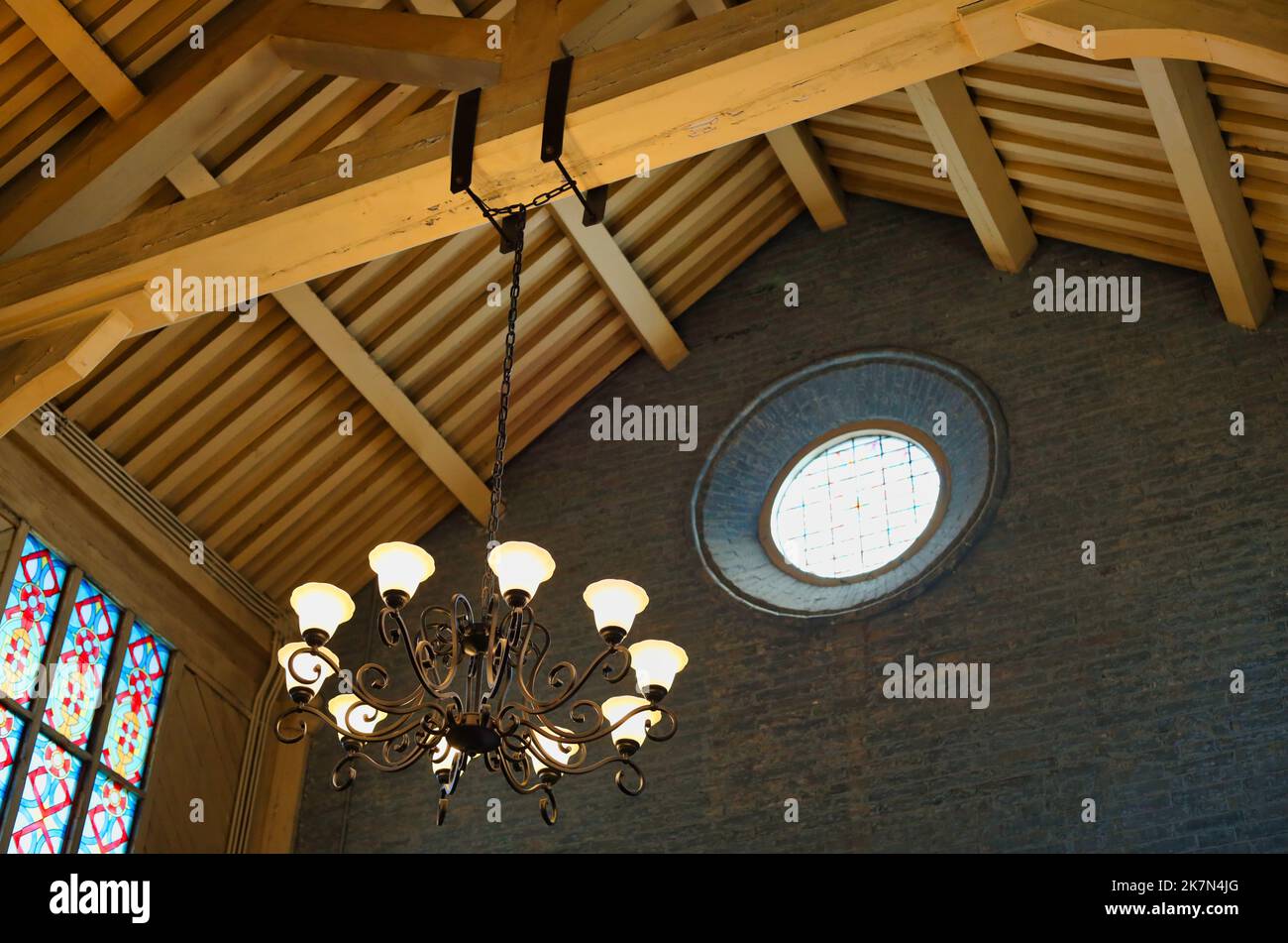 The interior of Holy Savior's Cathedral in Beijing, the former site of ...