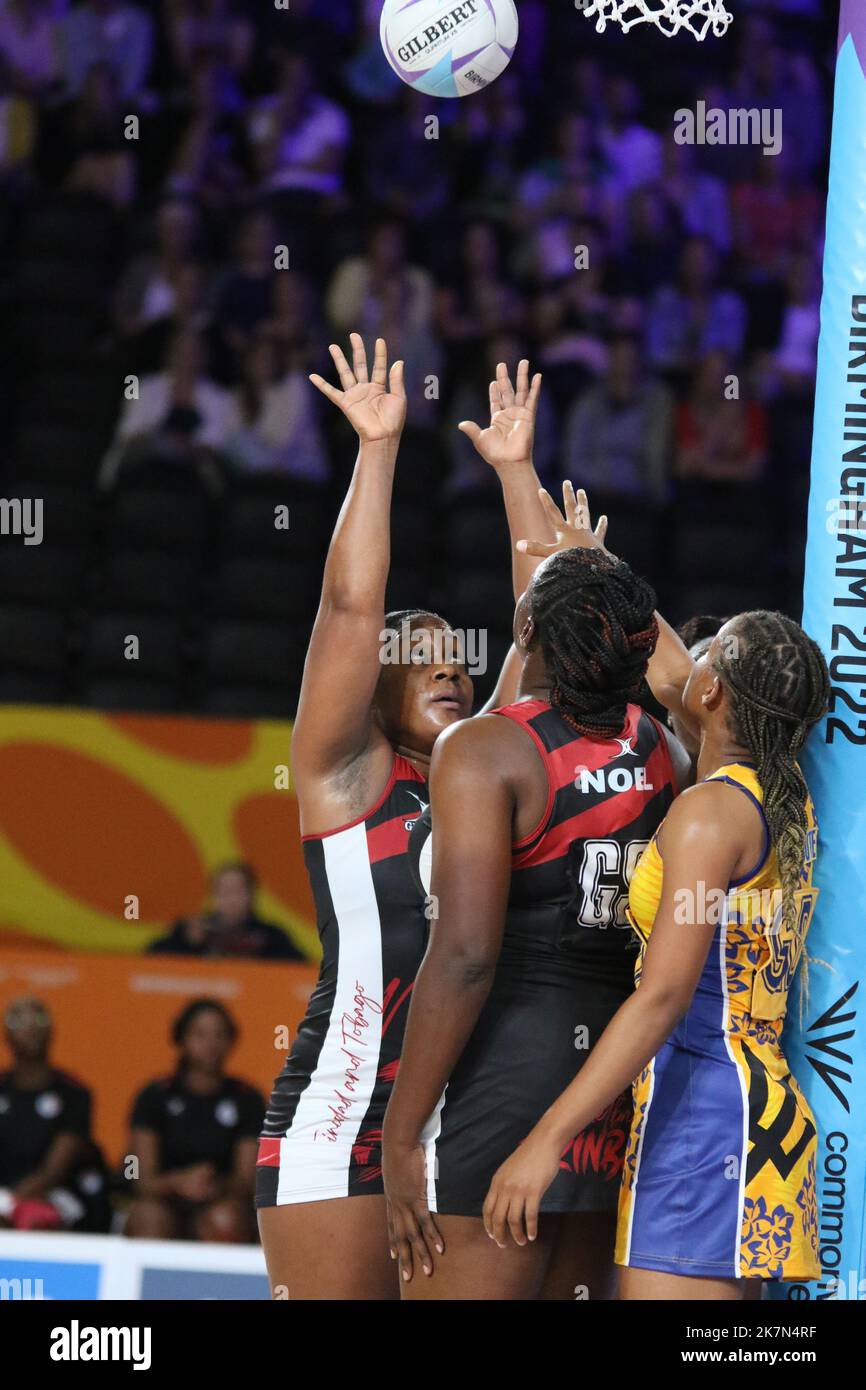 Joelisa COOPER of Trinidad & Tobago in the women's netball between ...
