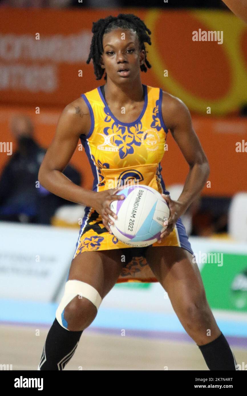 Stephian SHEPHERD of Barbados in the women's netball between Barbados v ...
