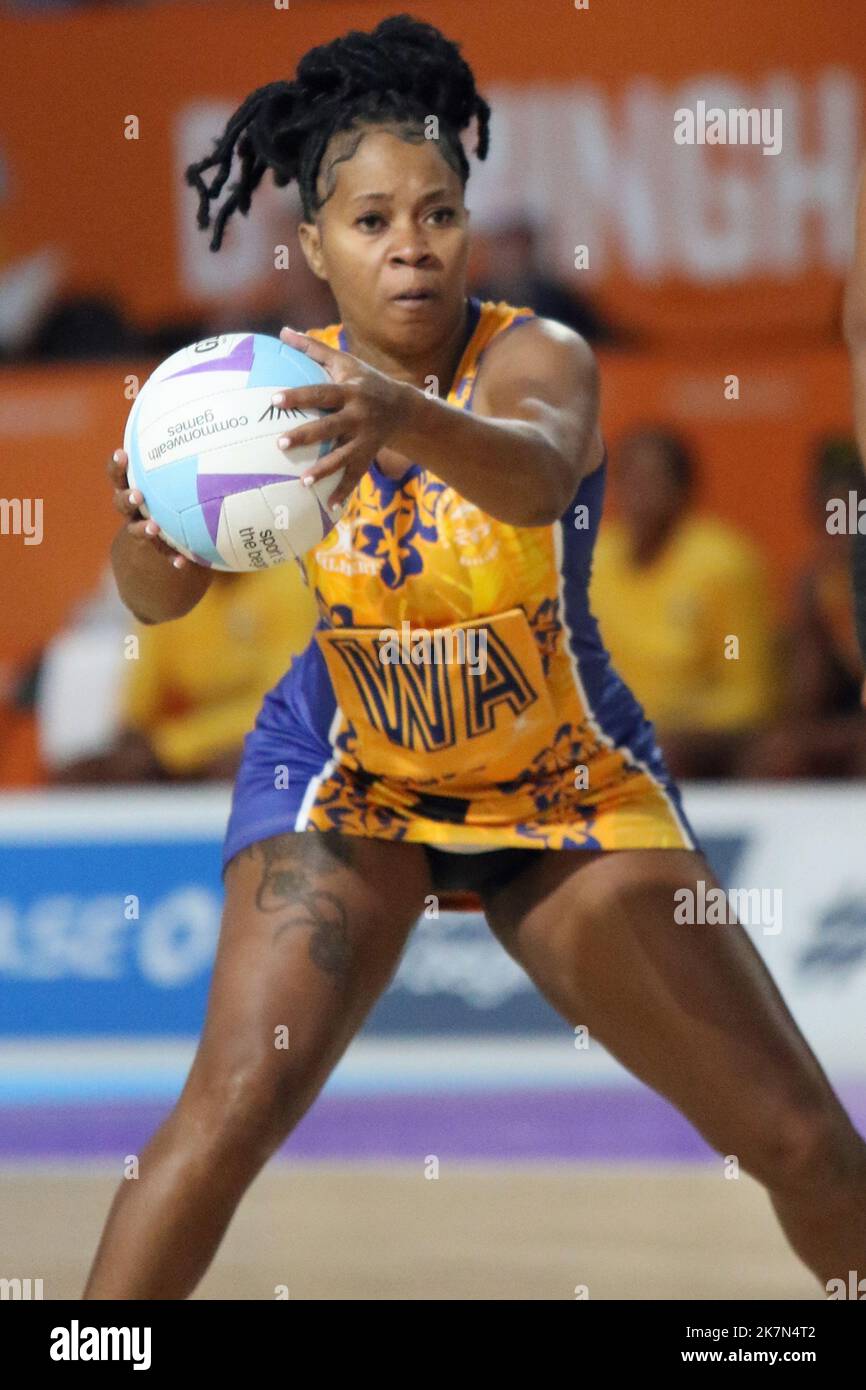 Sabreena SMITH of Barbados in the women's netball between Barbados v ...