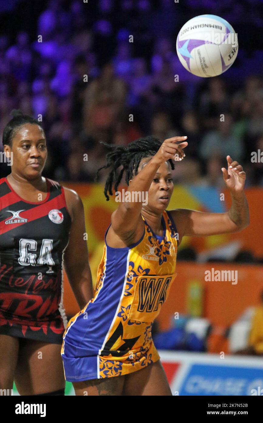 Sabreena SMITH of Barbados in the women's netball between Barbados v ...