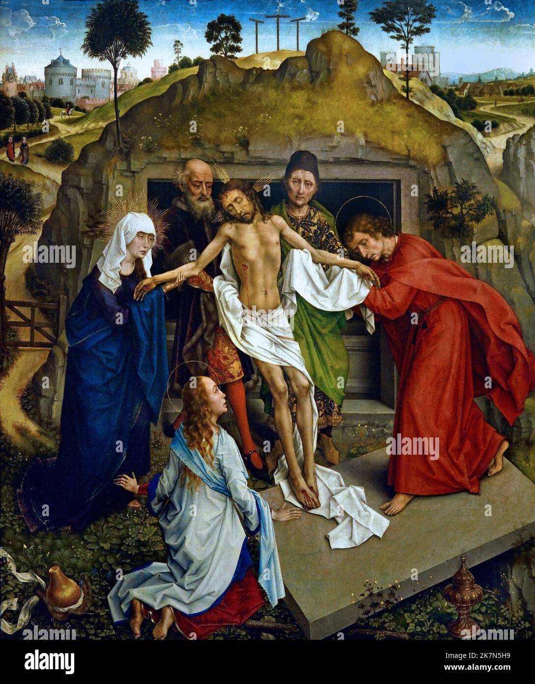 Lamentation of christ rogier van uffizi hi-res stock photography and images - Alamy