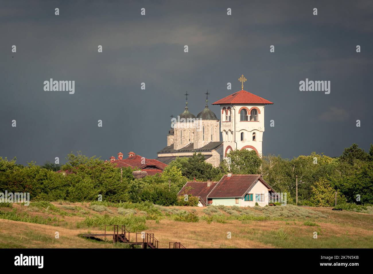 The Kovilj Monastery, a 13th-century Serb Orthodox monastery in the ...
