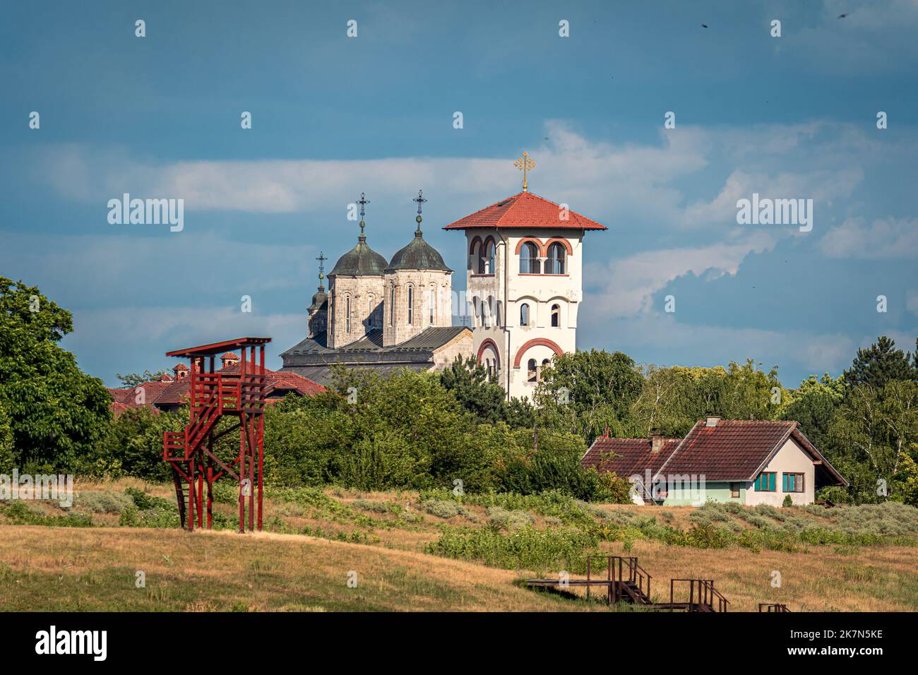 The Kovilj Monastery, a 13th-century Serb Orthodox monastery in the ...