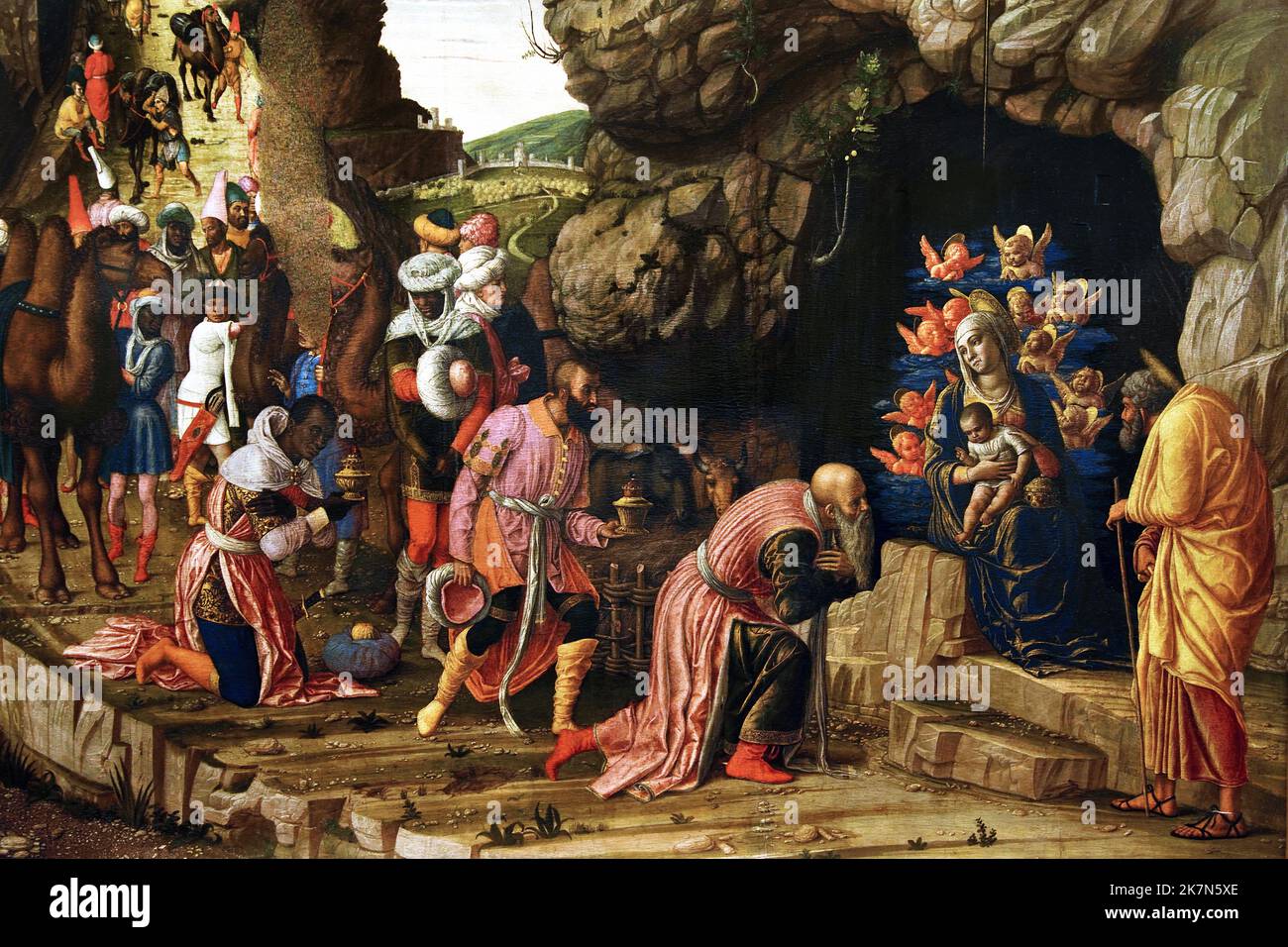 Adoration of the magi or uffizi triptych 1460 hi-res stock photography and images - Alamy