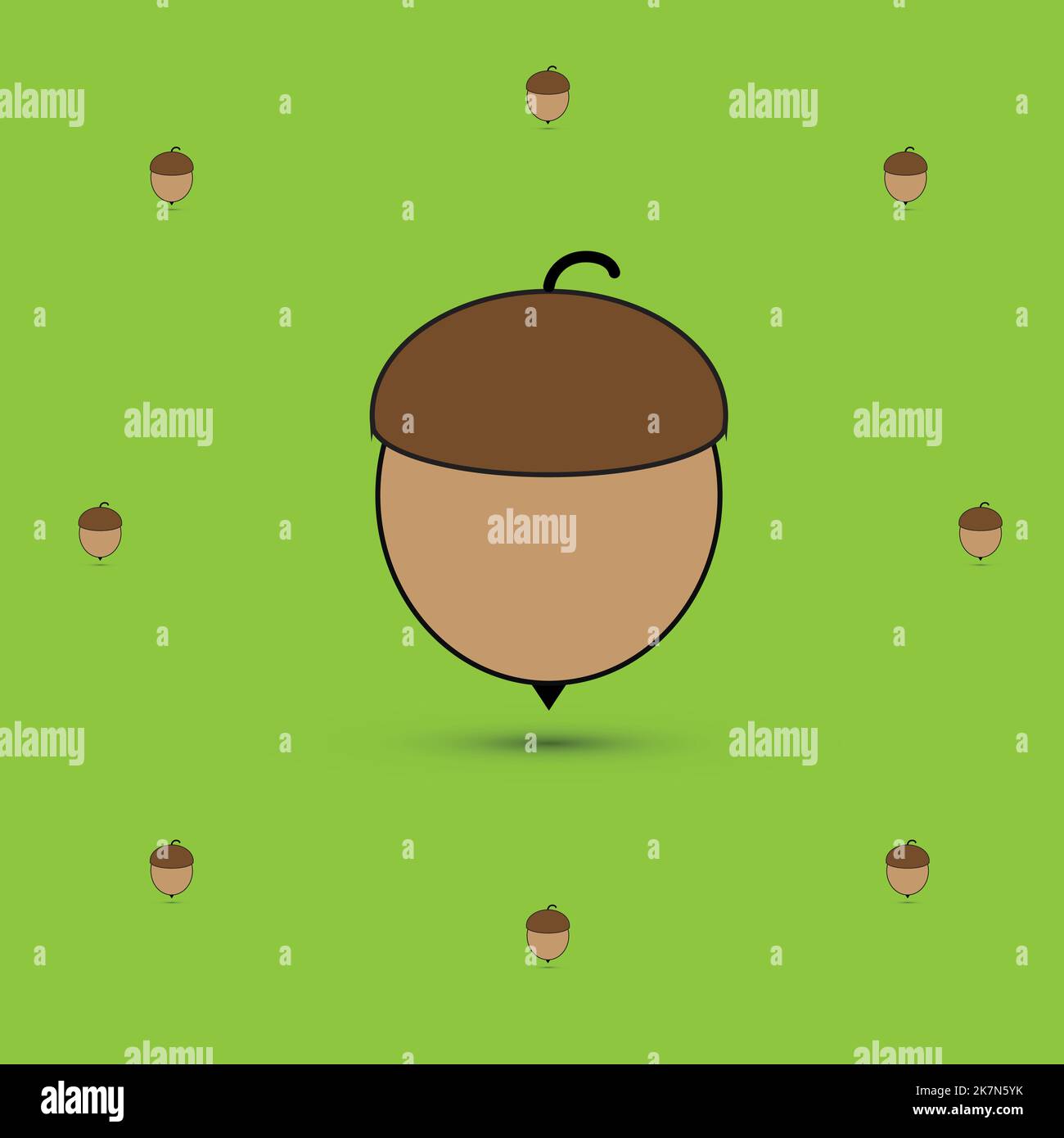 Acorn green Stock Vector Images - Alamy