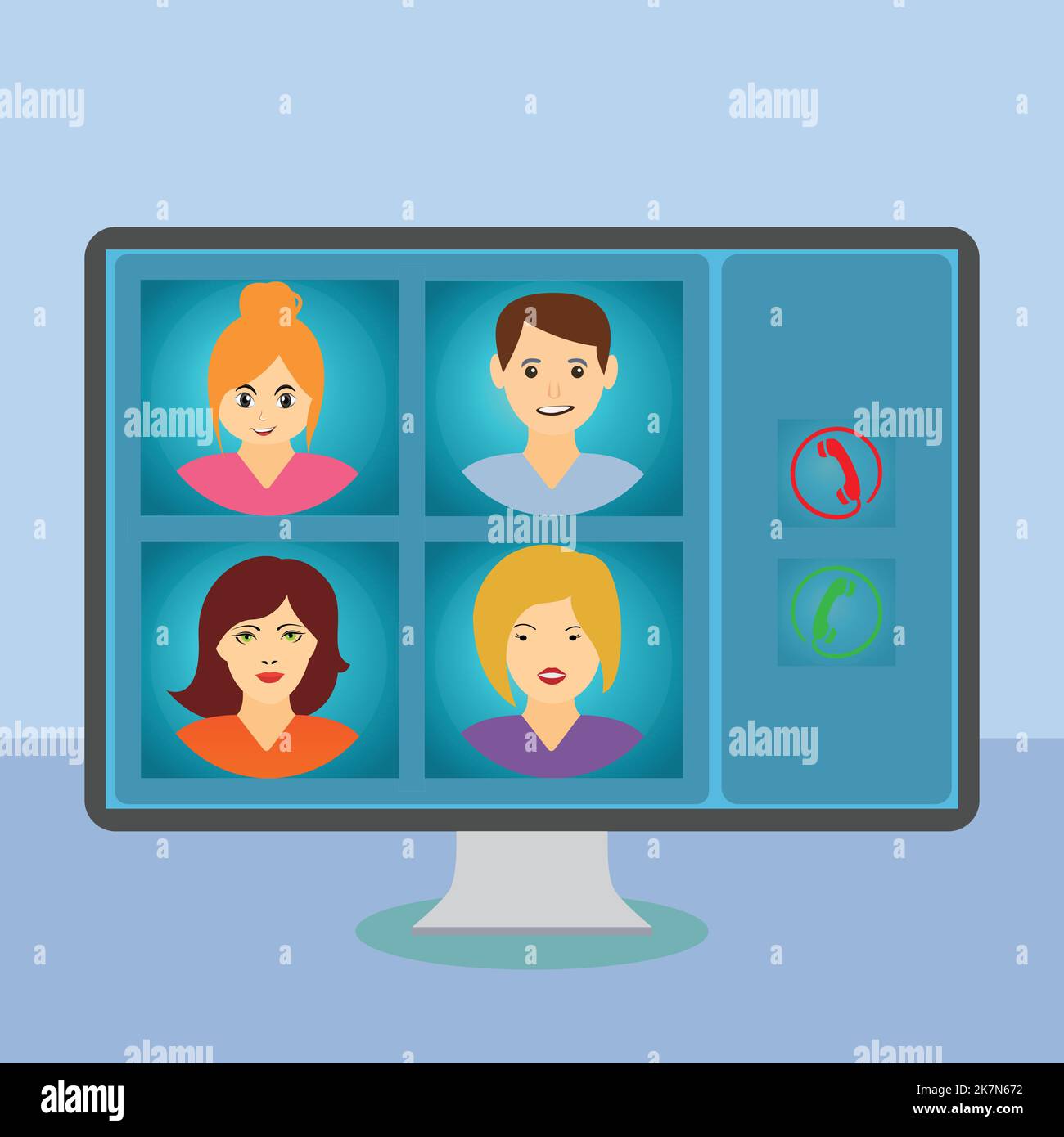 Class monitor Stock Vector Images - Alamy