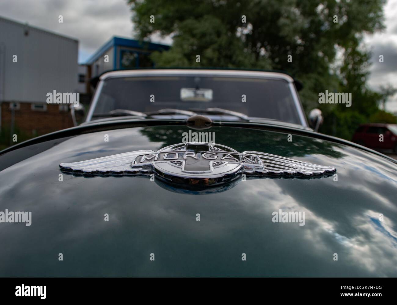 A front view of the Morgan retro sports racing car Stock Photo - Alamy