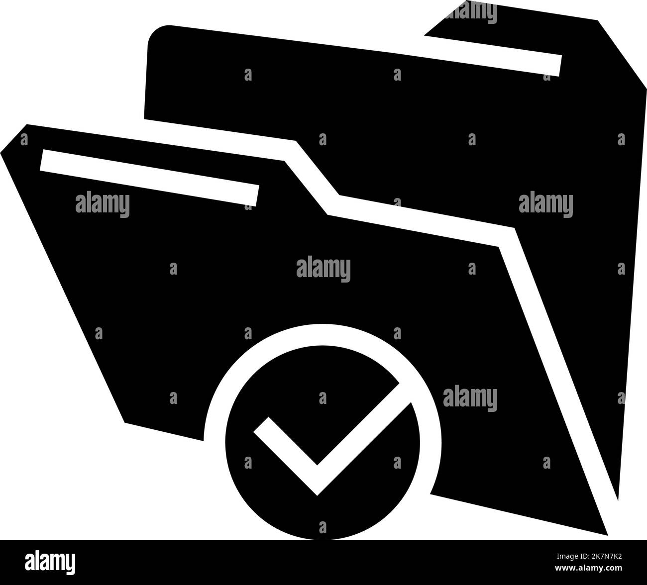 open folder glyph icon vector illustration Stock Vector Image & Art - Alamy