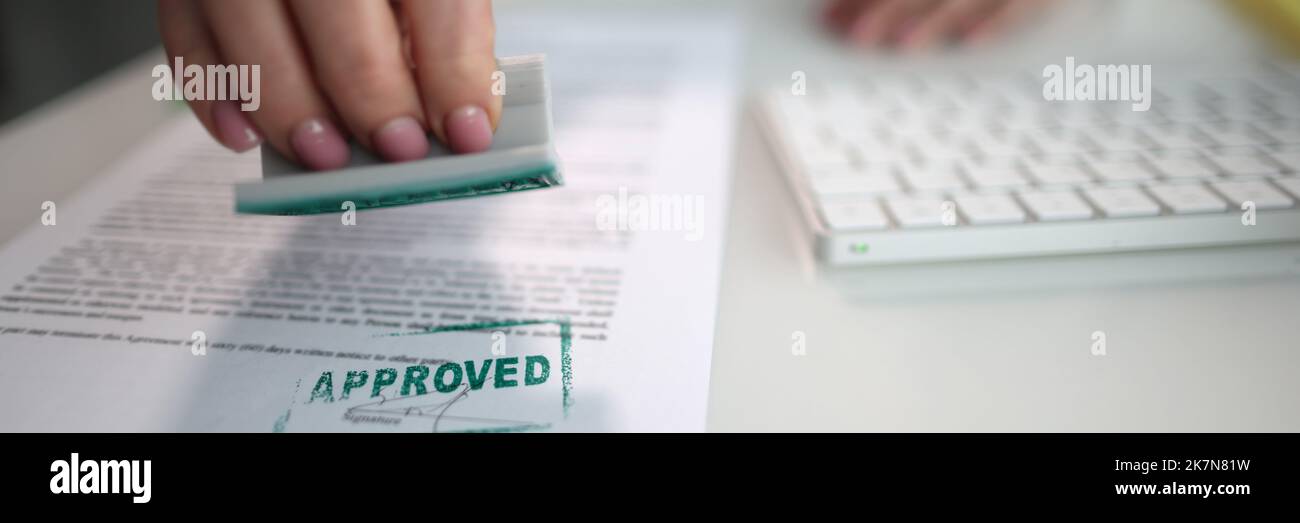 Check mark stamp hi-res stock photography and images - Alamy