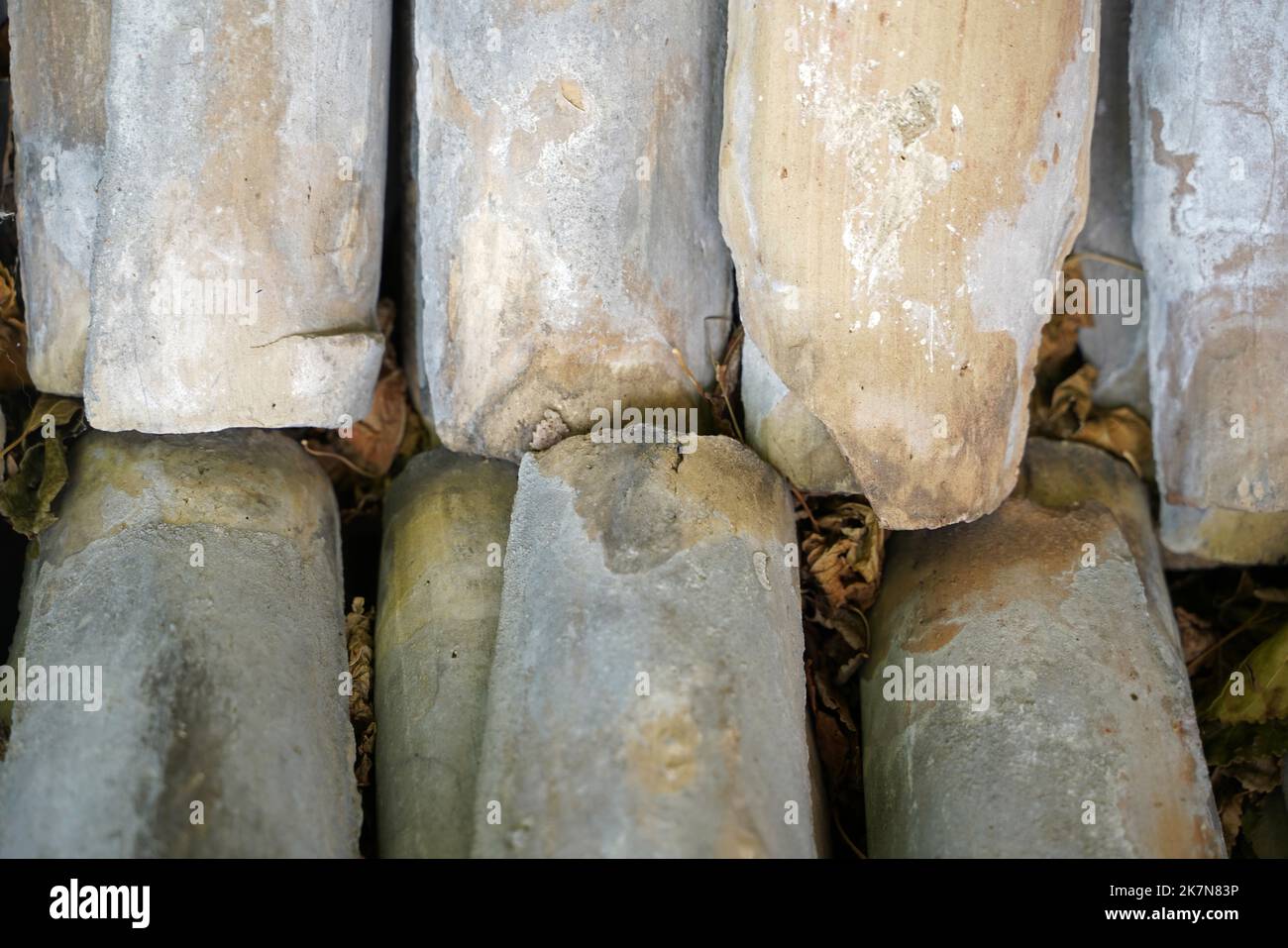 Roof tiles on a house roof Stock Photo - Alamy