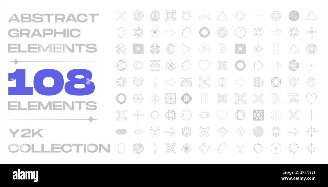 Brutalism shapes. Trendy geometric design elements. Abstract bauhaus forms Stock Vector Image ...