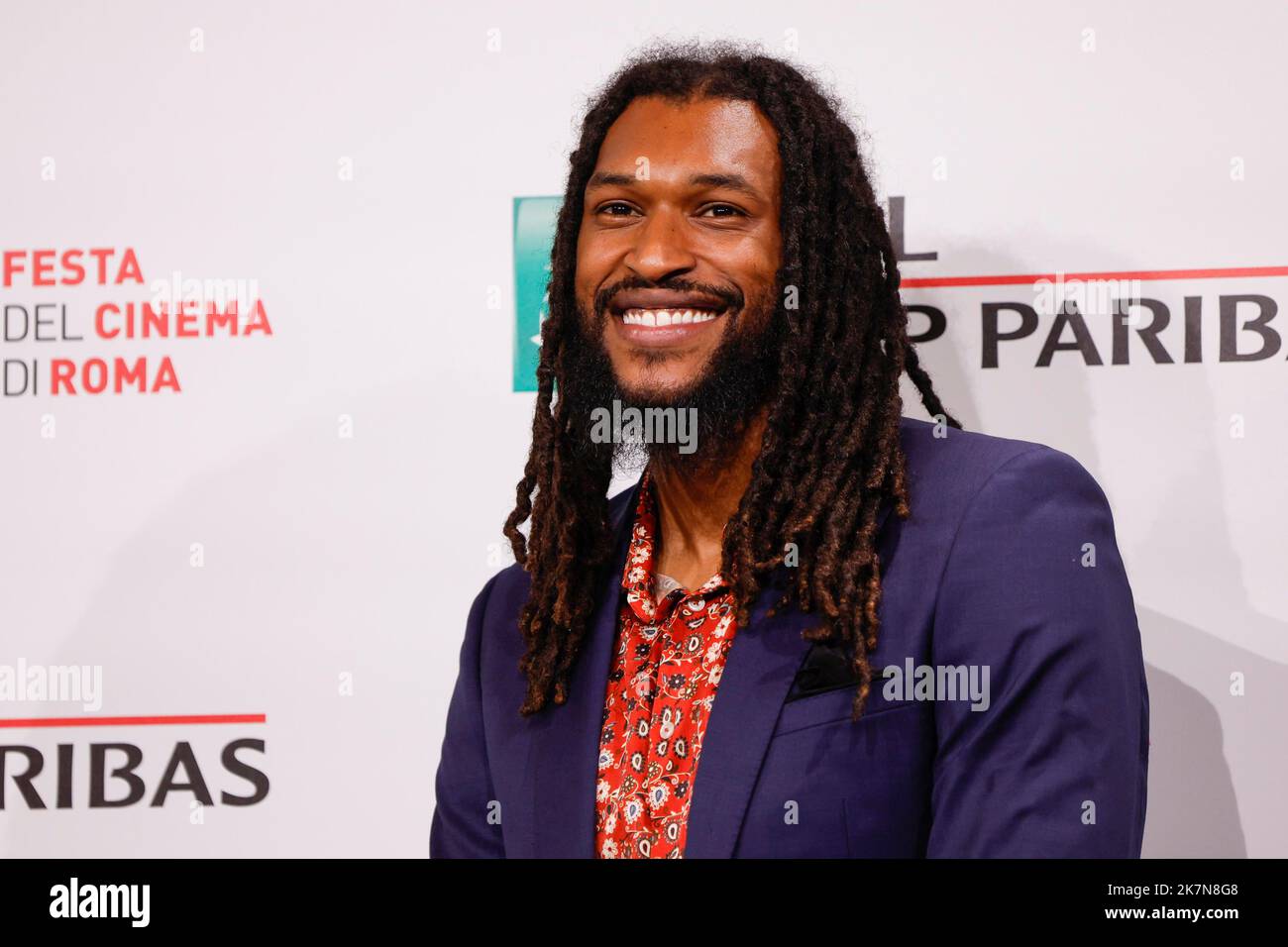 October 18, 2022, ROME, ITALY: US actor Jahlil Hall poses during a ...