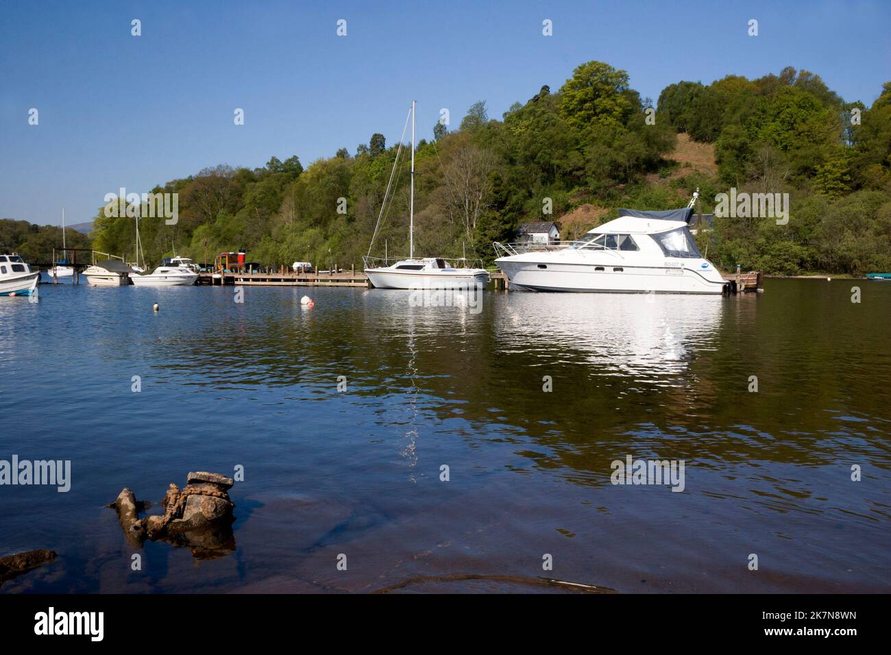 Boats at Balmaha on Loch Lomond, Scotland Stock Photo - Alamy