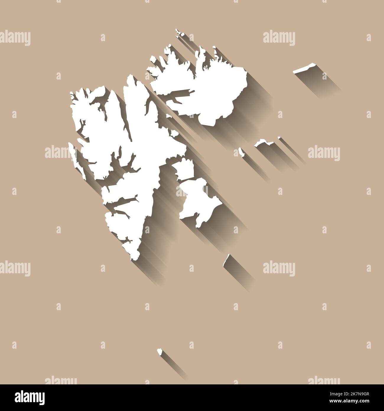 Svalbard outline hi-res stock photography and images - Alamy