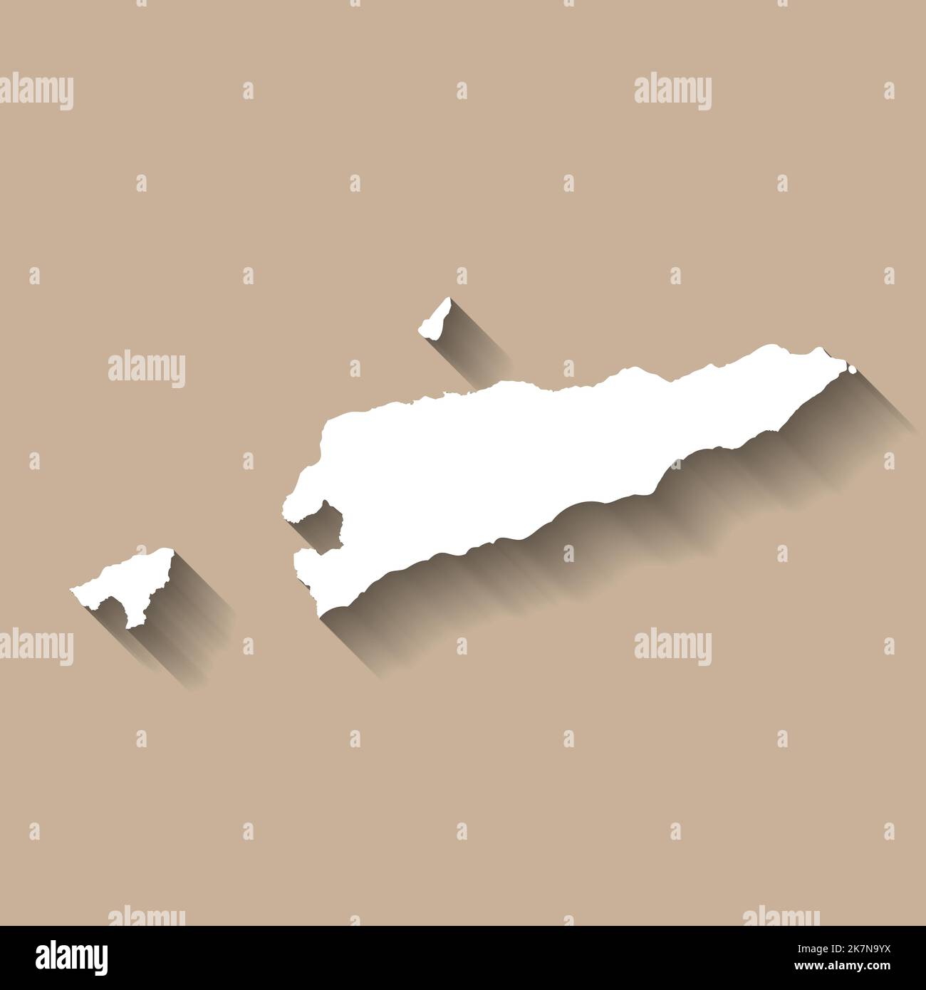 East Timor vector country map silhouette Stock Vector Image & Art - Alamy