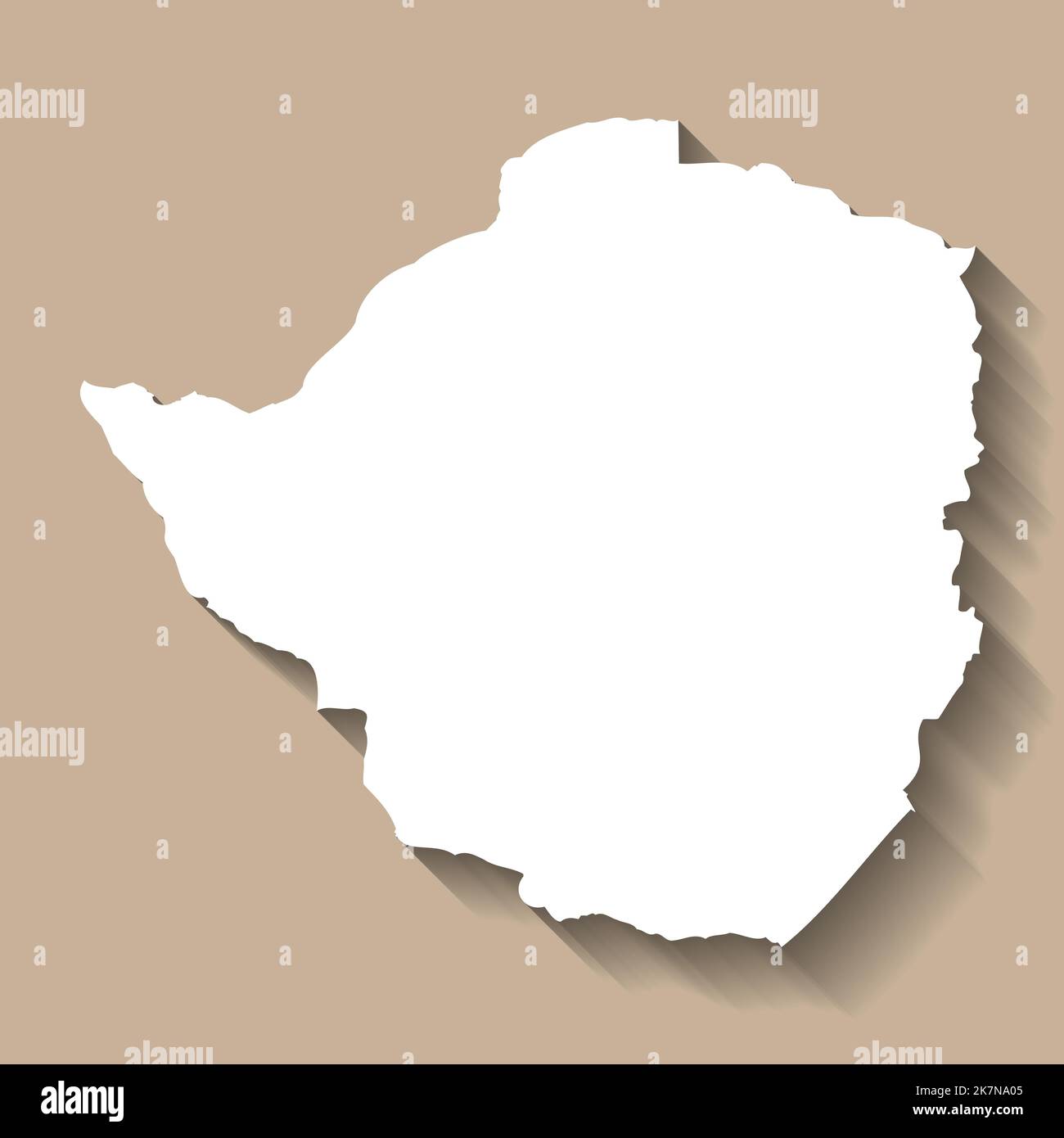 Blank zimbabwe map hi-res stock photography and images - Alamy