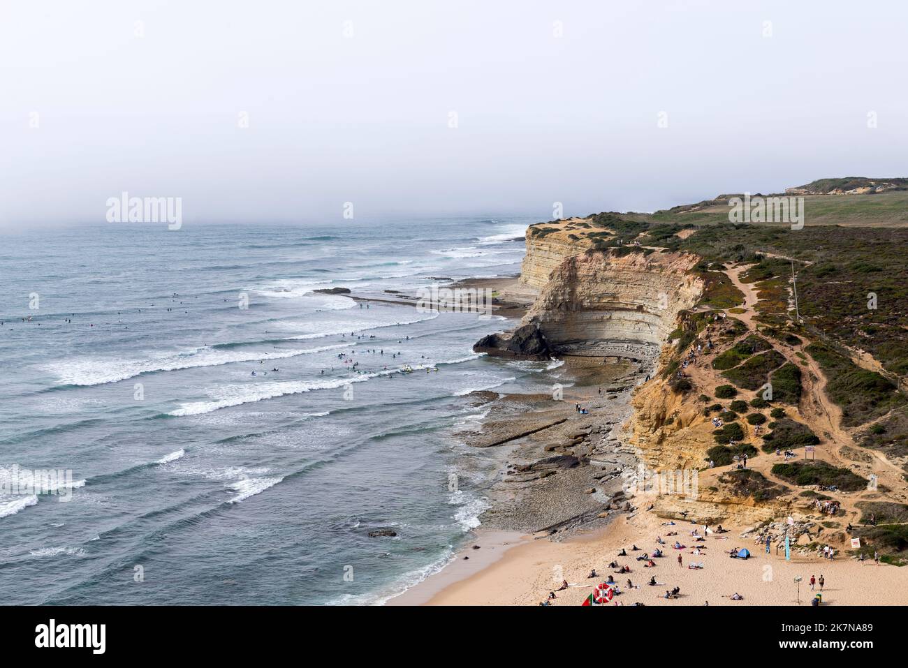 Praia de Ribeira d'Ilhas, Ericeira, Portugal Stock Photo - Alamy