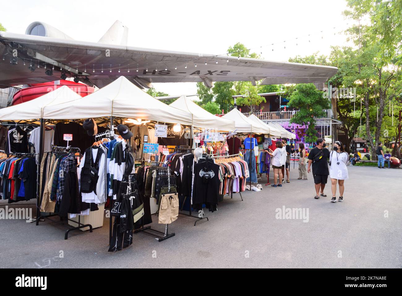 Bangkok , Thailand - 10 Oct, 2022: Old classic shop in street market at ...