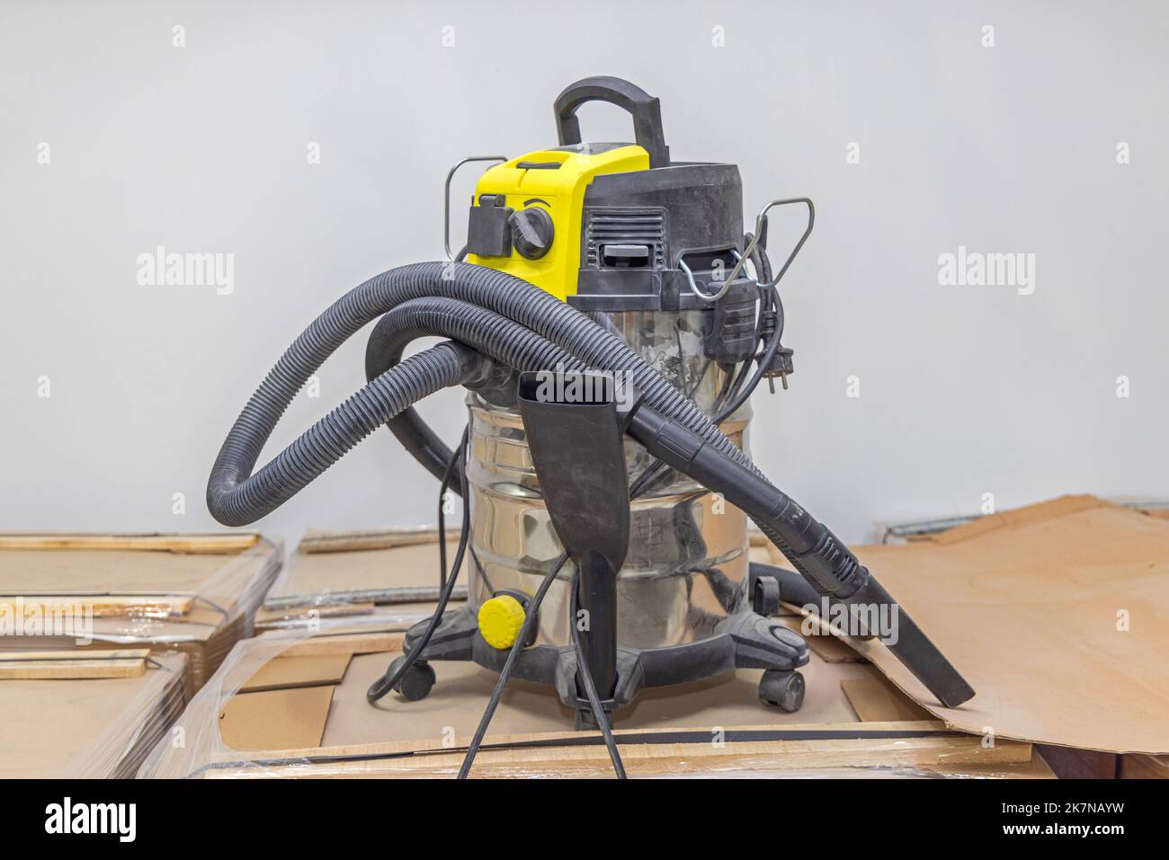 Large Industrial Vacuum Cleaner Hoover in Work Shop Stock Photo - Alamy