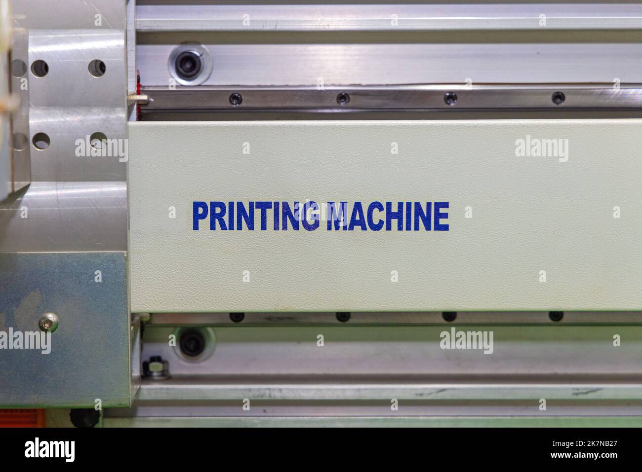Printing Machine Sign Equipment in Print Office Stock Photo - Alamy