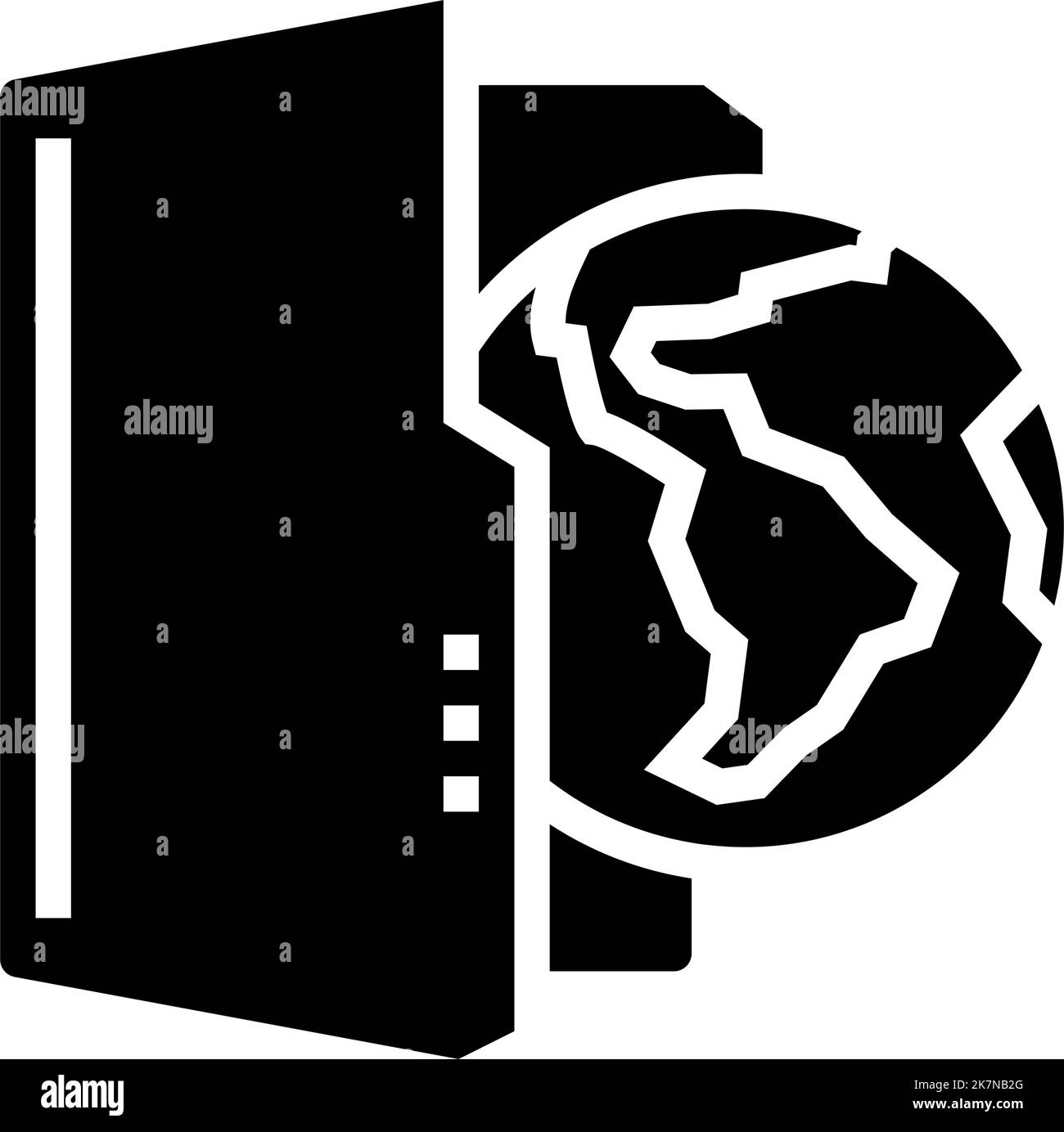 web folder glyph icon vector illustration Stock Vector Image & Art - Alamy