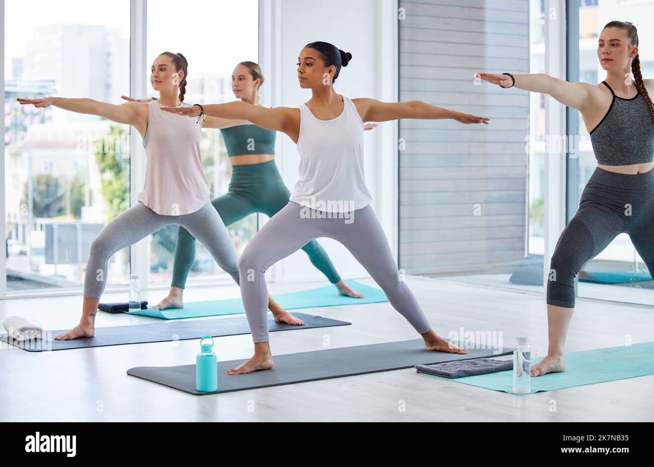 Discover your inner warrior. Full length shot of a diverse group of ...