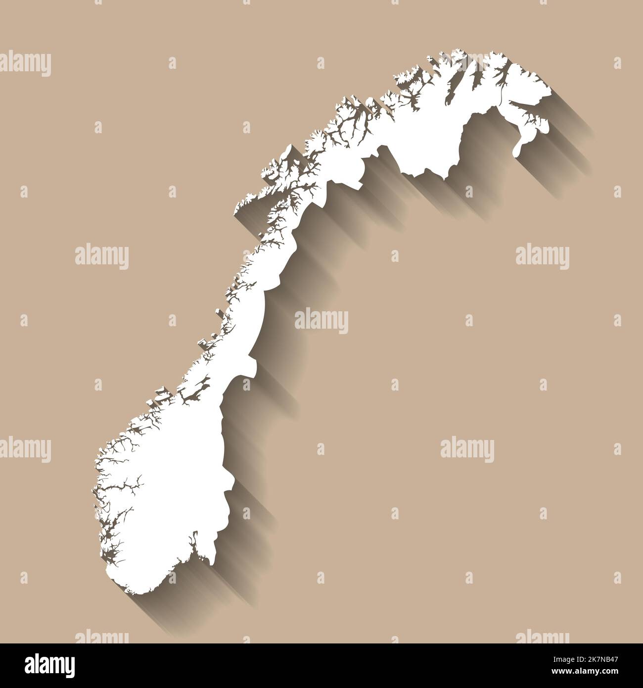 Blank norway map Stock Vector Images - Alamy