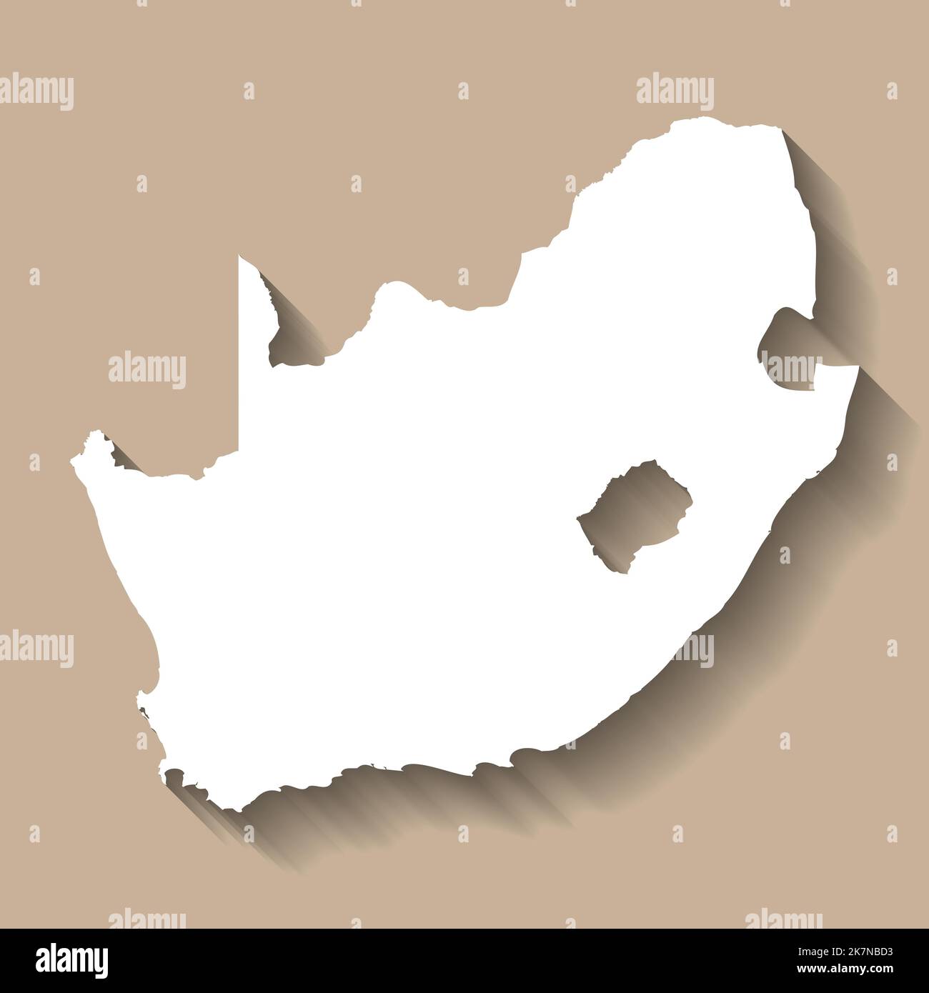 South Africa vector country map silhouette Stock Vector Image & Art - Alamy