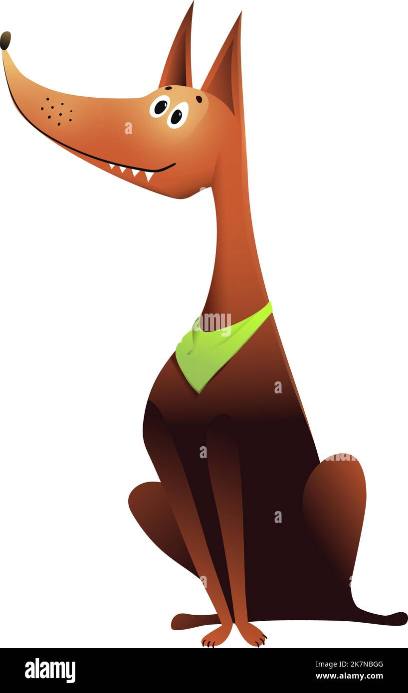 Dog Smile Teeth Cartoon