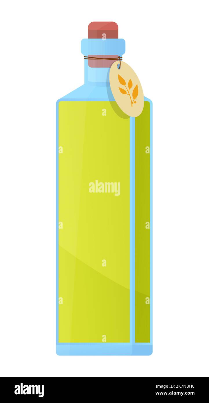 Jar of olive oil - modern flat design style single isolated image Stock ...