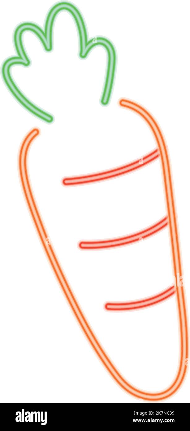 neon carrot icon Stock Vector Image & Art - Alamy