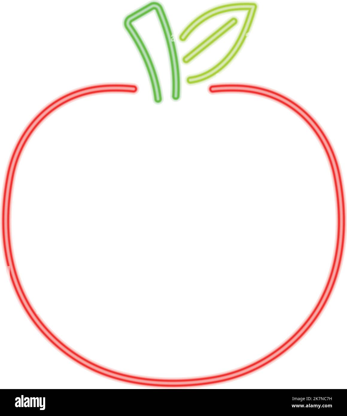 neon apple icon Stock Vector Image & Art - Alamy