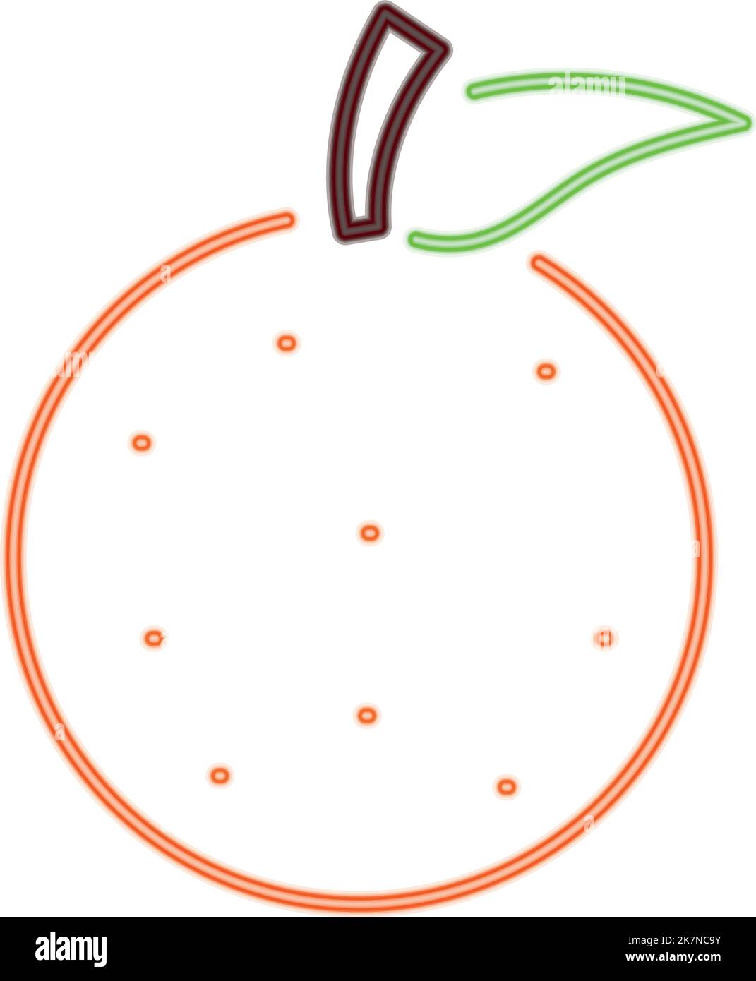 neon orange icon Stock Vector Image & Art - Alamy
