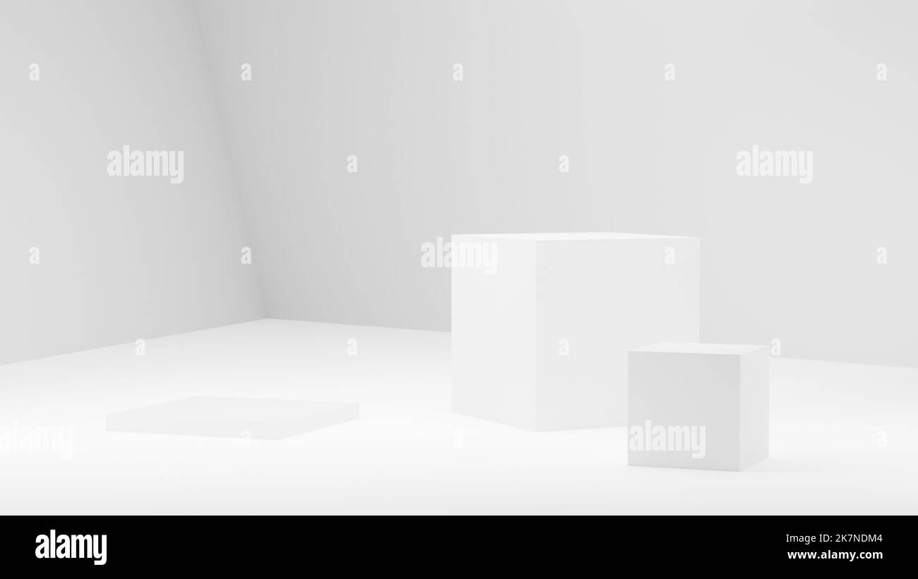 Abstract rendering 3d shape for products display presentation. Modern ...